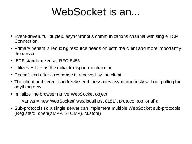 Polling Techniques, Ajax, protocol Switching from Http to Websocket s…
