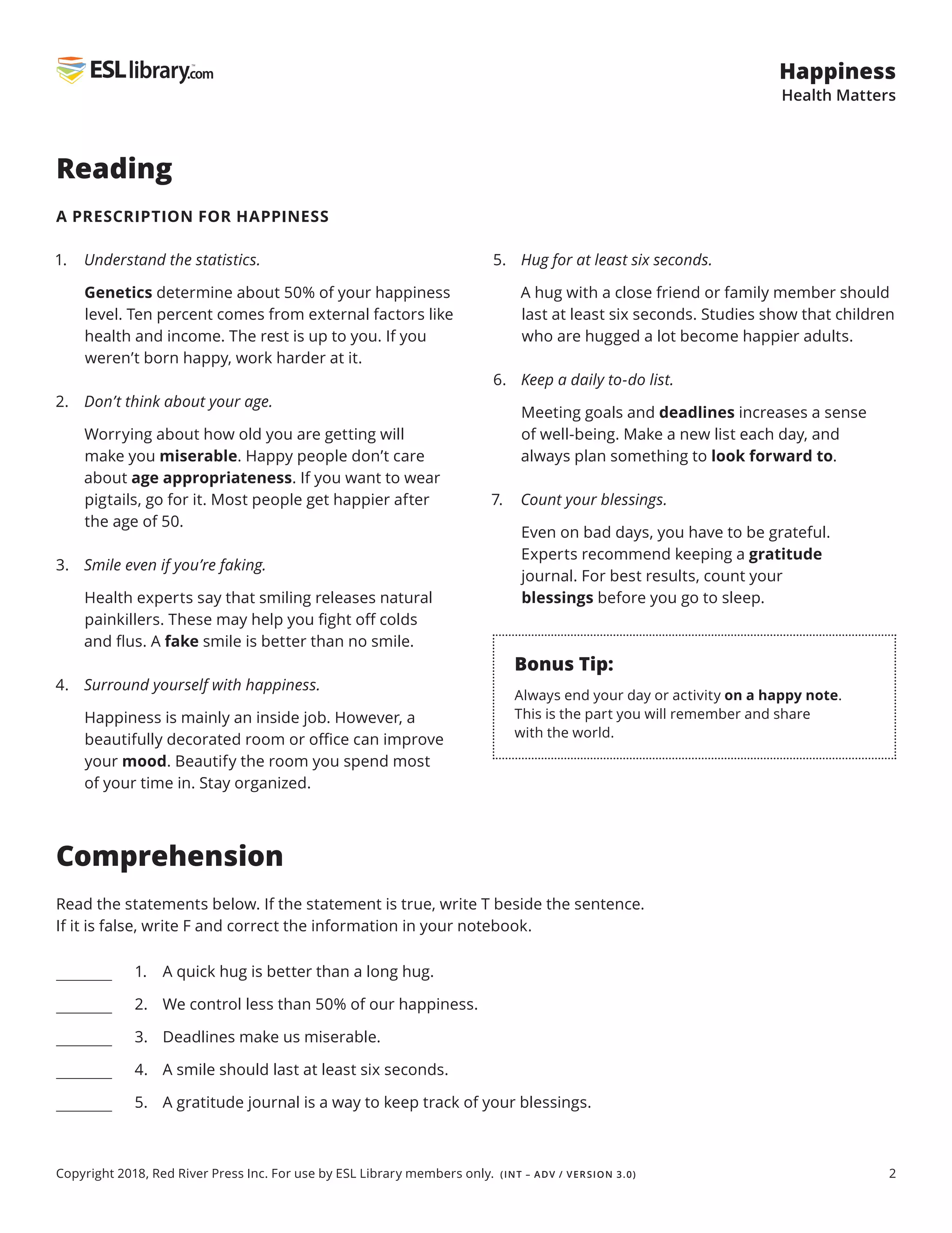 95 happiness us_student | PDF
