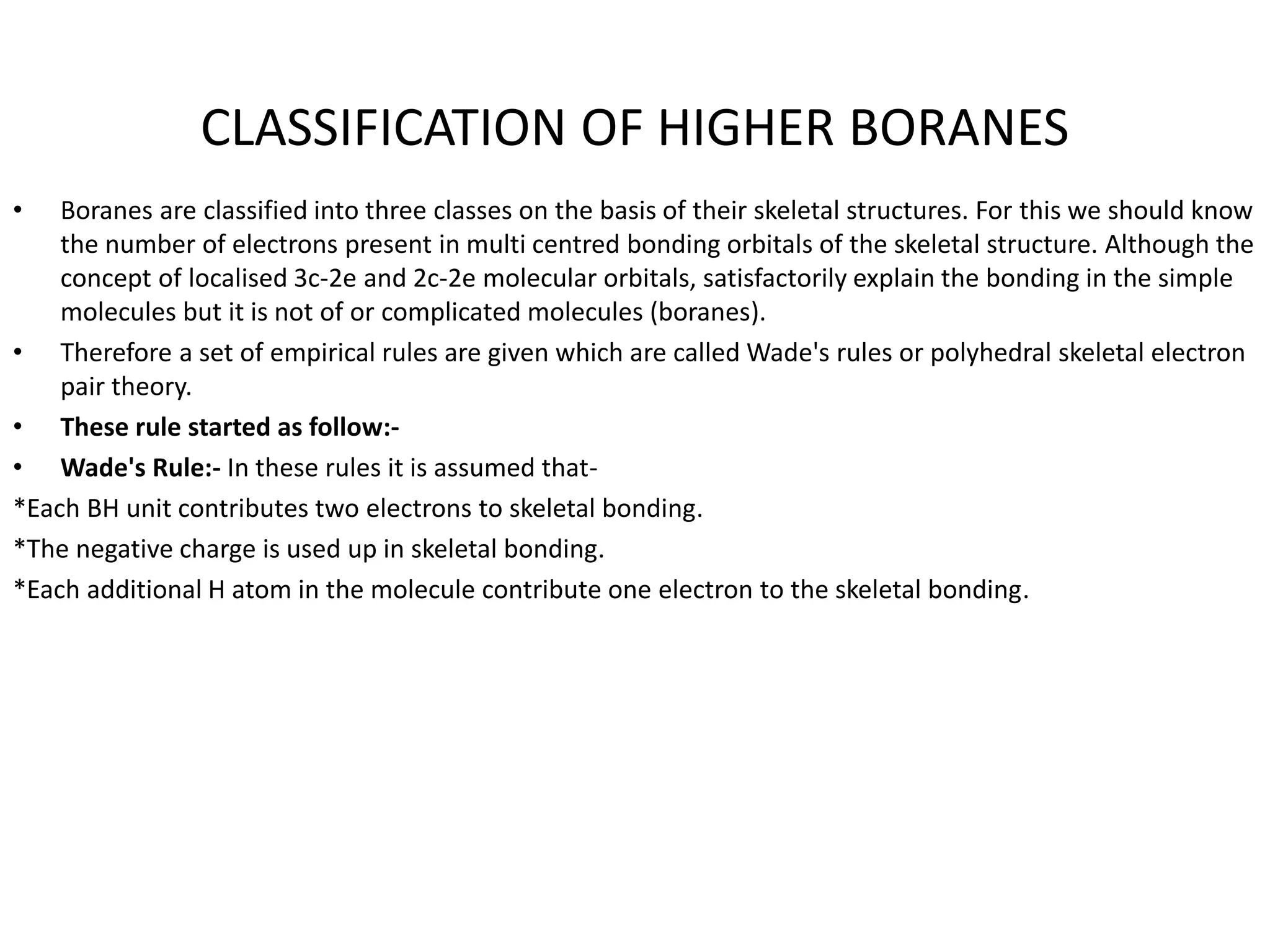 Metal Cluster Higher Boranes | PPTX