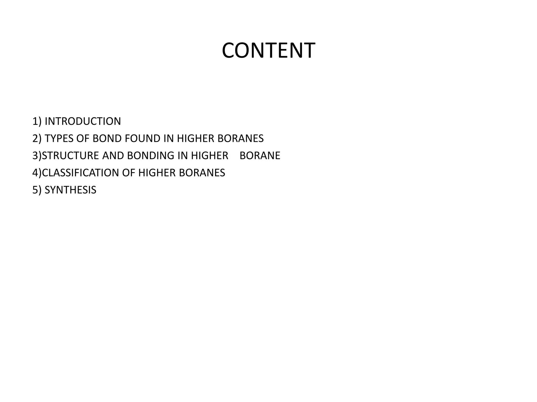 Metal Cluster Higher Boranes | PPTX