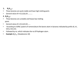 Metal Cluster Higher Boranes | PPTX | Chemistry | Science