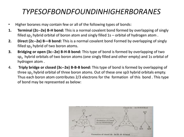 Metal Cluster Higher Boranes | PPTX | Chemistry | Science
