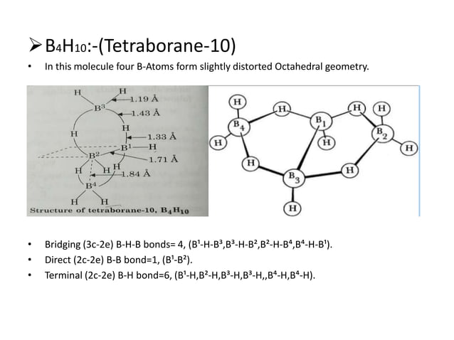 Metal Cluster Higher Boranes | PPTX | Chemistry | Science