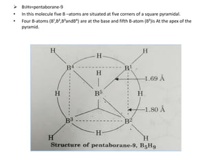 Metal Cluster Higher Boranes | PPTX | Chemistry | Science