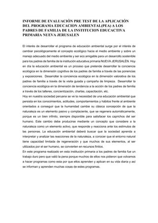 POST-TES_Y_PRE_TEST_(PEA).pdf EDUACION AMBIENTAL | PDF