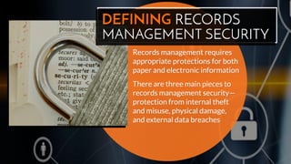Different Types of Security In Records Management | PDF
