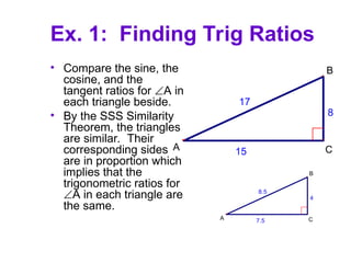 9_5 Right Triangle Trigonometric.Trigonometric Ratios.ppt