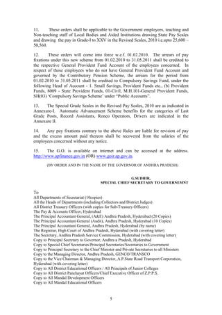 96-Public Services – Implementation of Automatic Advancement Scheme ...