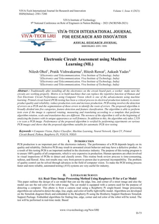Electronic Circuit Assessment using Machine Learning (ML) | PDF