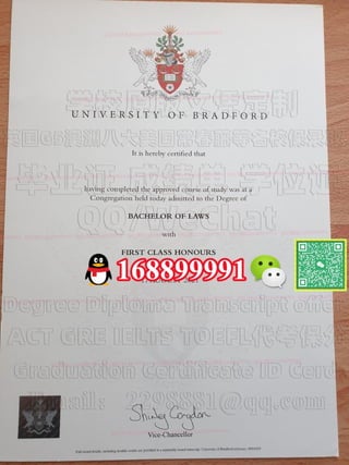 University of Bradford degree offer diploma Transcript | PDF