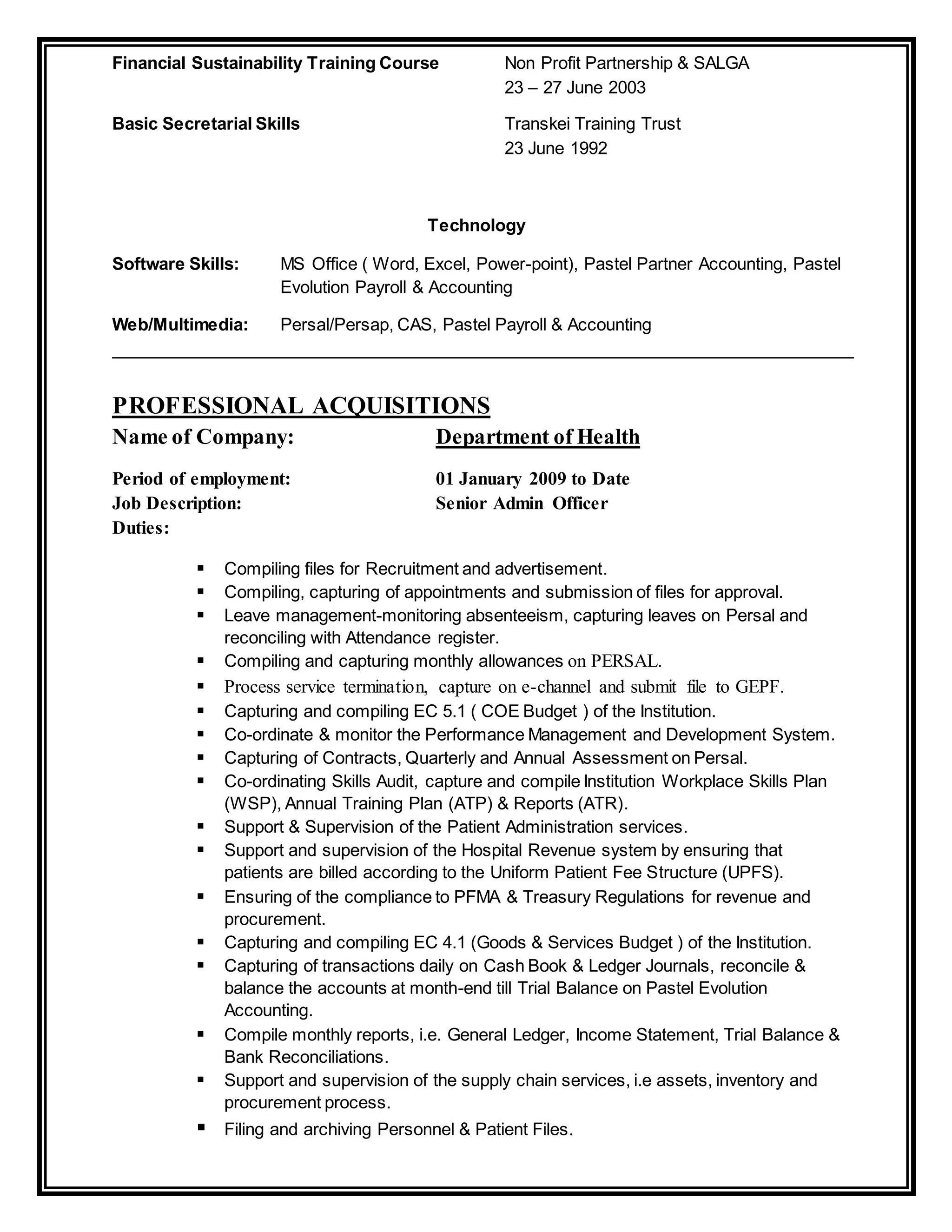 My Updated CV- S M Magxiva 30 Andries Pret | DOCX