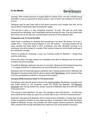 NPR_NJ Factory Turns To Medicaid To Insure LowestPaid Employees | PDF