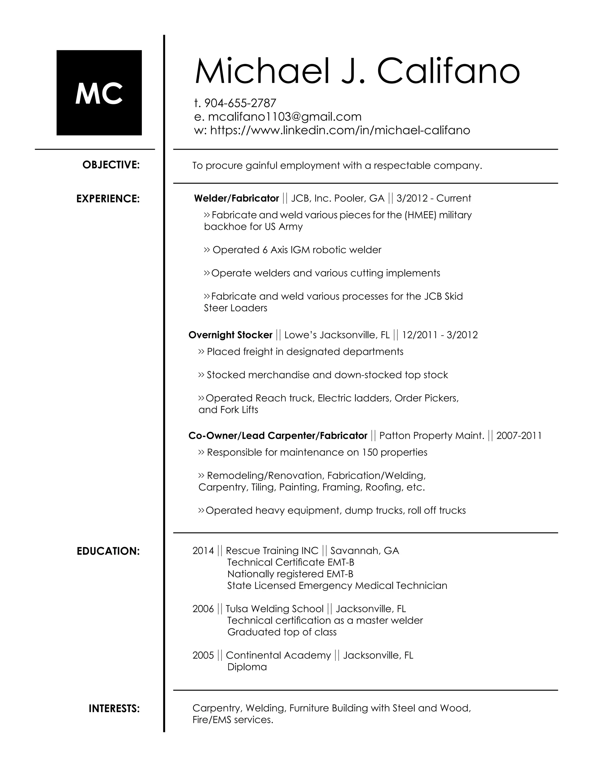 michael resume_v2 | PDF