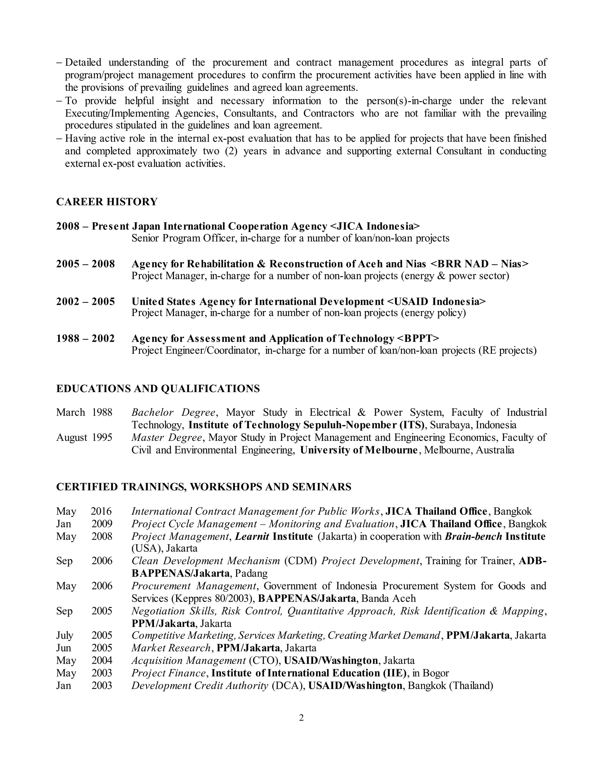 Curriculum Vitae (Iman Seno Adji) | PDF