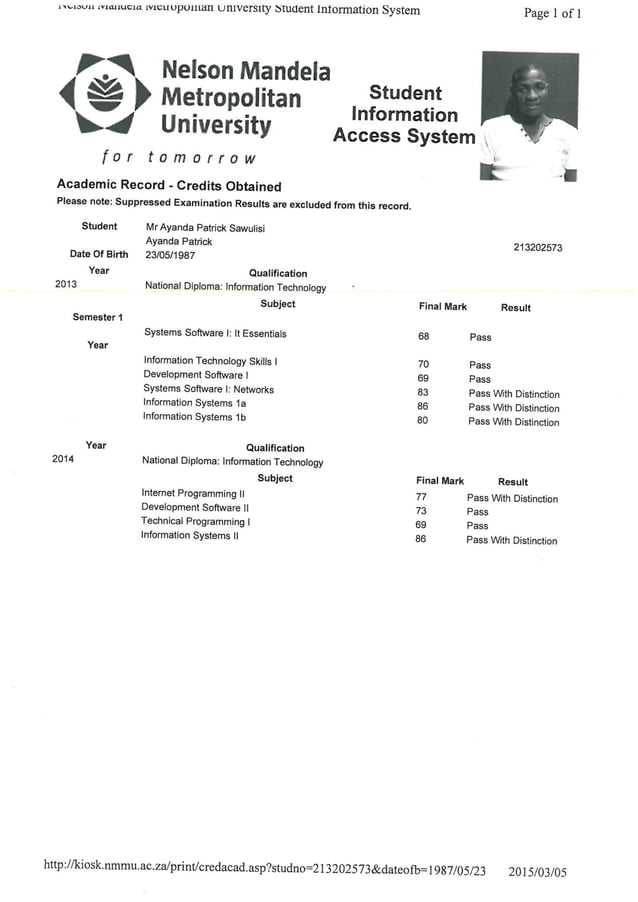 Academic record | PDF