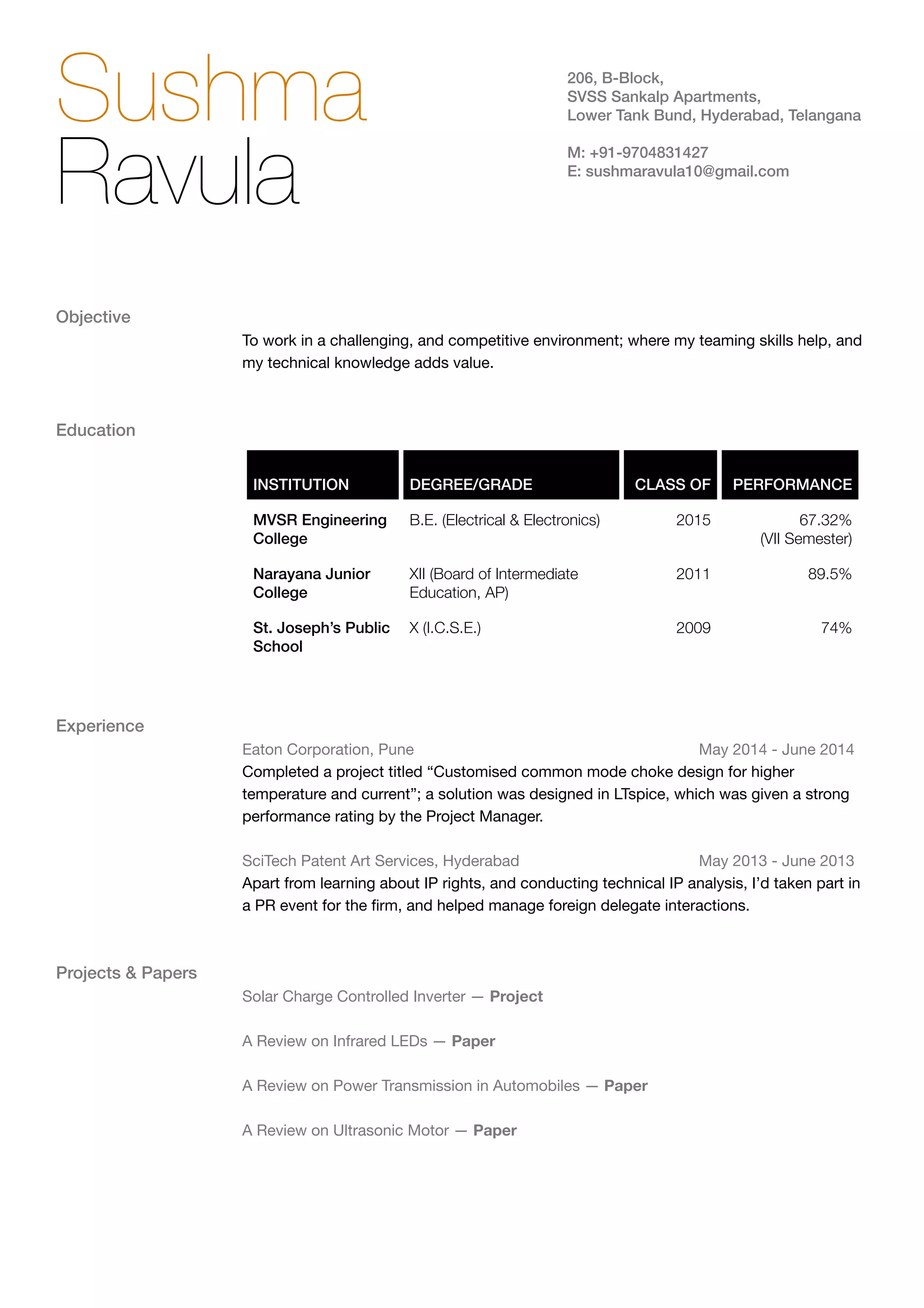 Sushma Ravula (1) | PDF
