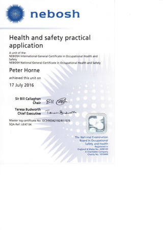 Health and safety practical application | PDF