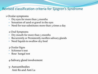 Sjogrens's Syndrome | PPT