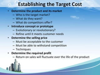 TARGET COSTING AND COST ACCOUNTINGFSGSGGSG | PPT