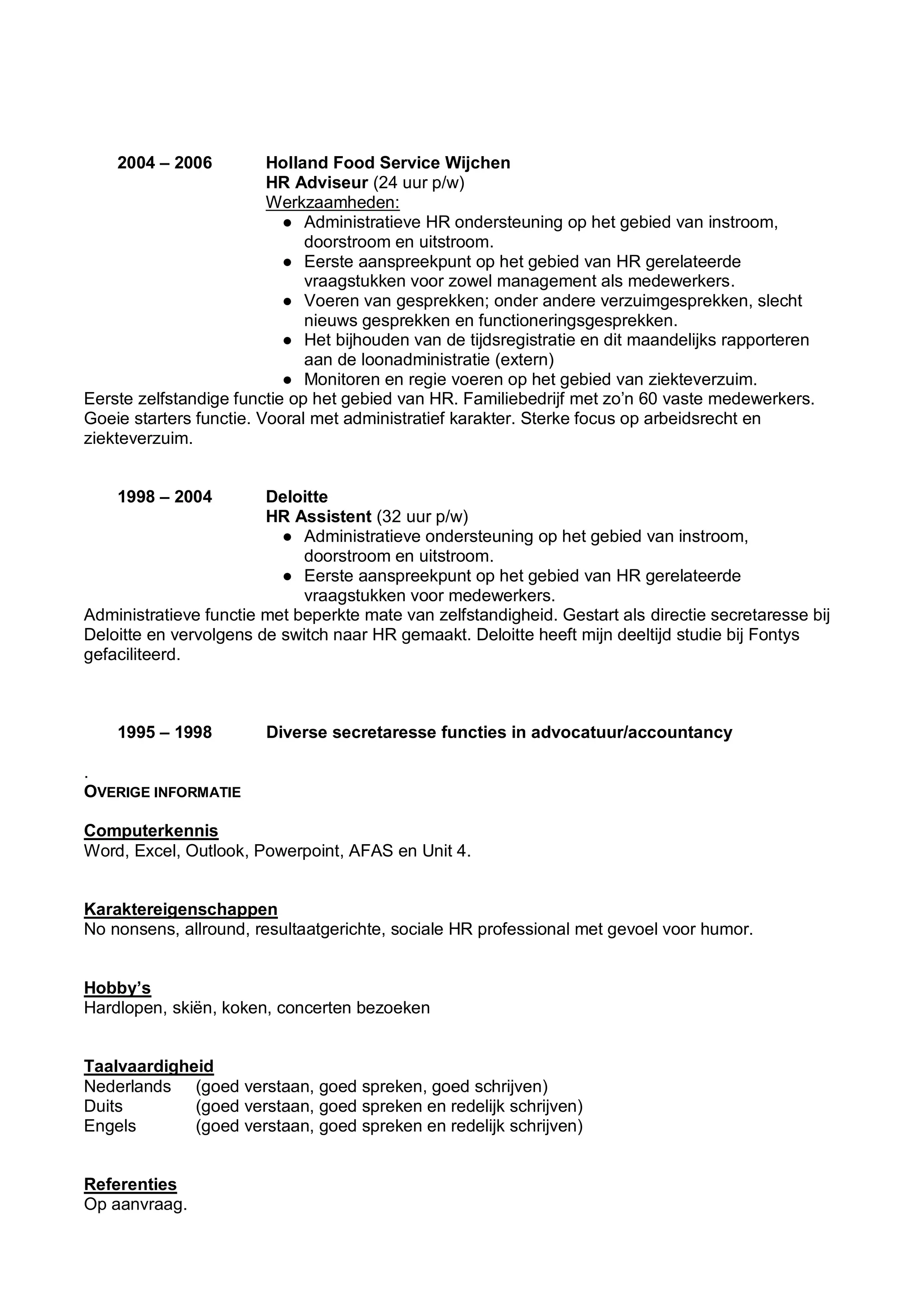 September 2015 - CV Iris Gieselaar | PDF