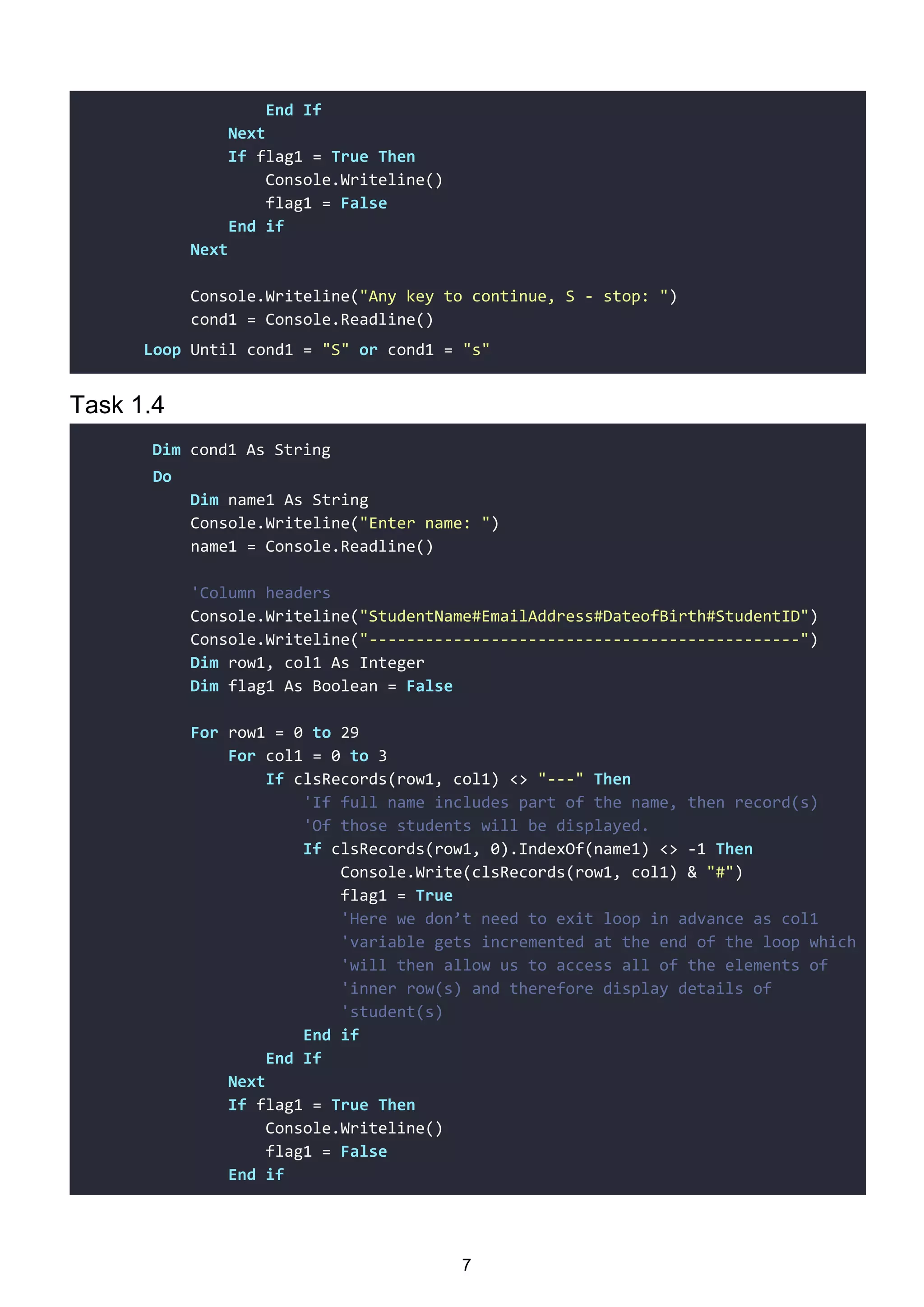 9608 Computer Science Cambridge International AS level Pre-Release May June paper 22 2019 Tasks ...