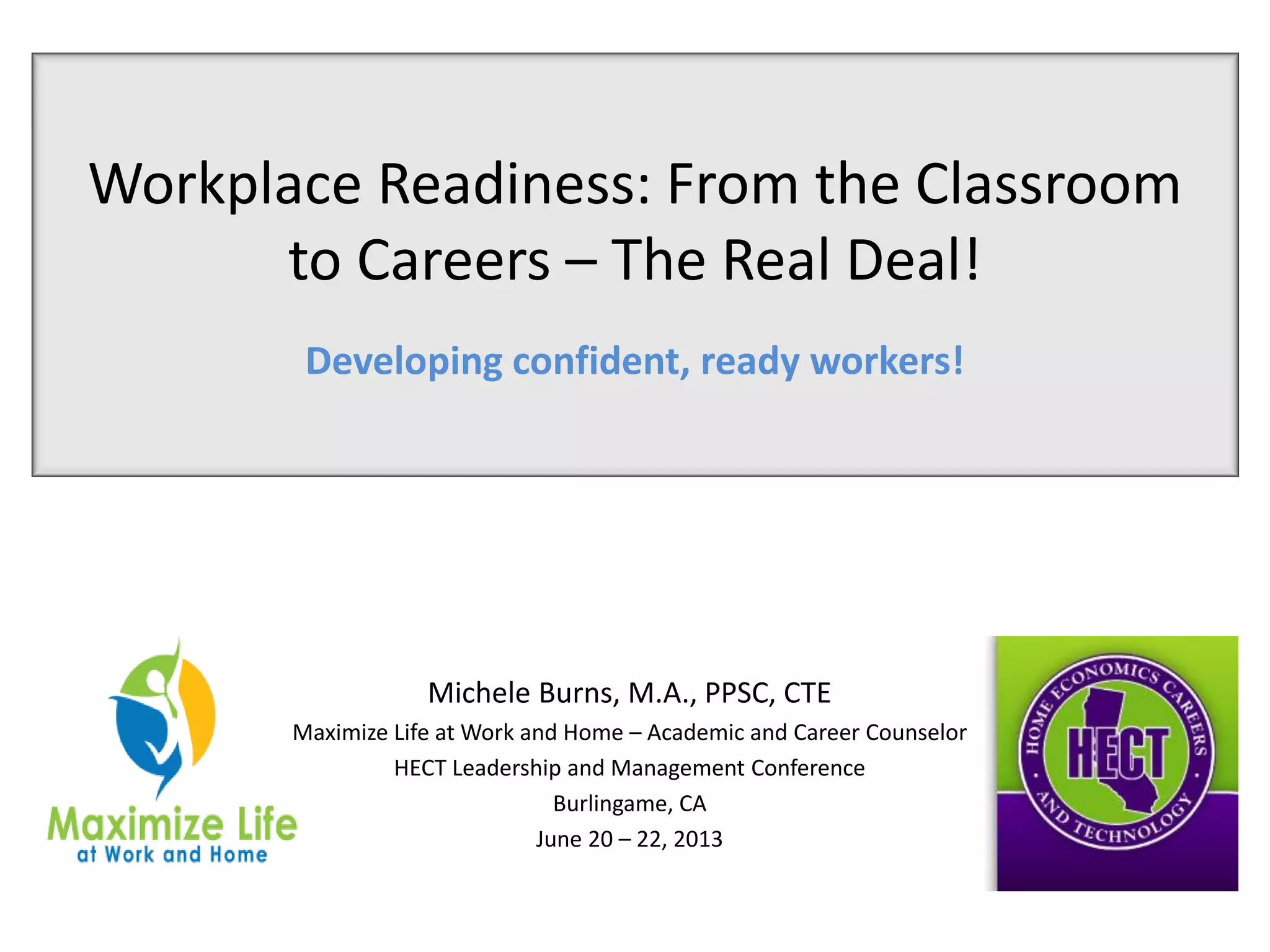 Workplace Readiness PPT | PDF