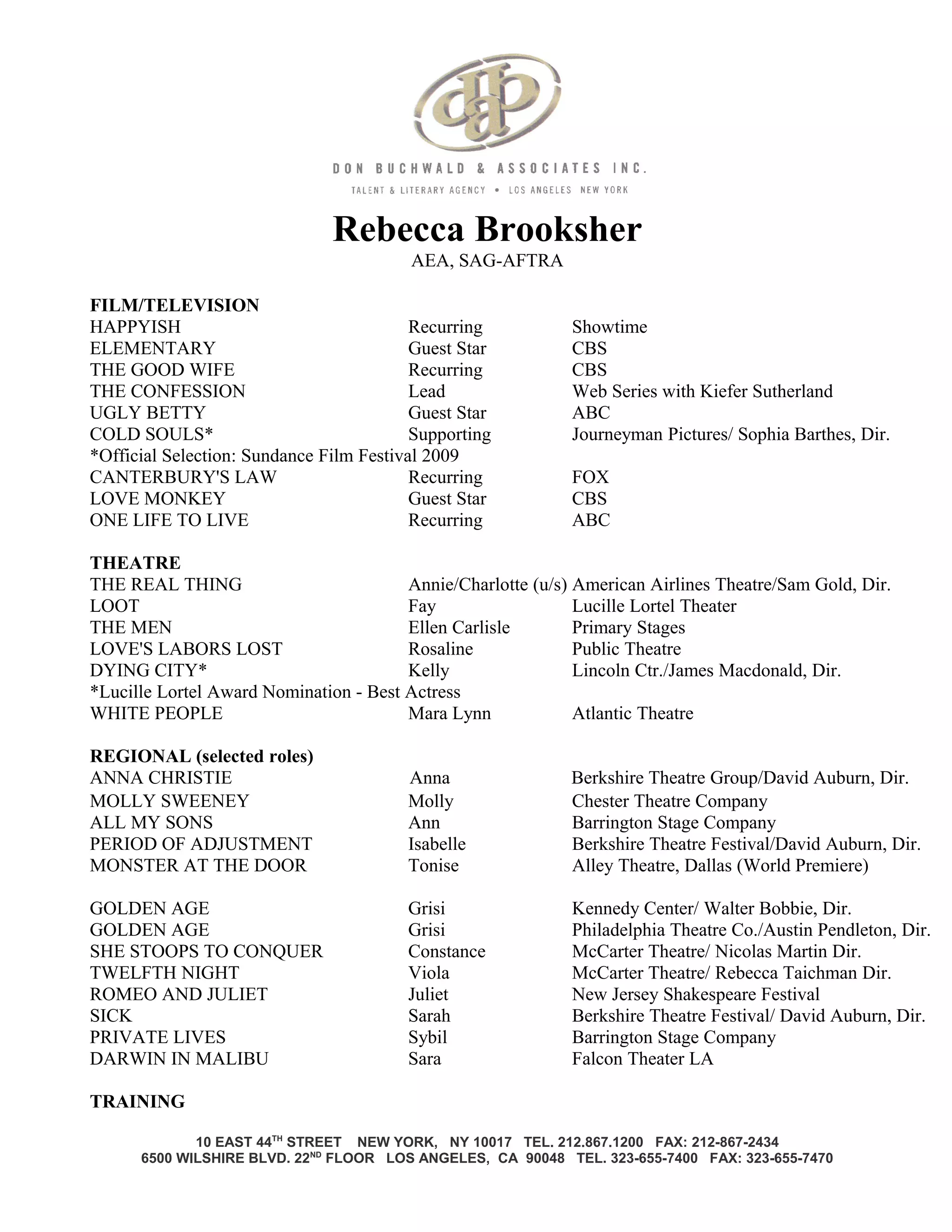 Rebecca Brooksher resume 2015 | DOC
