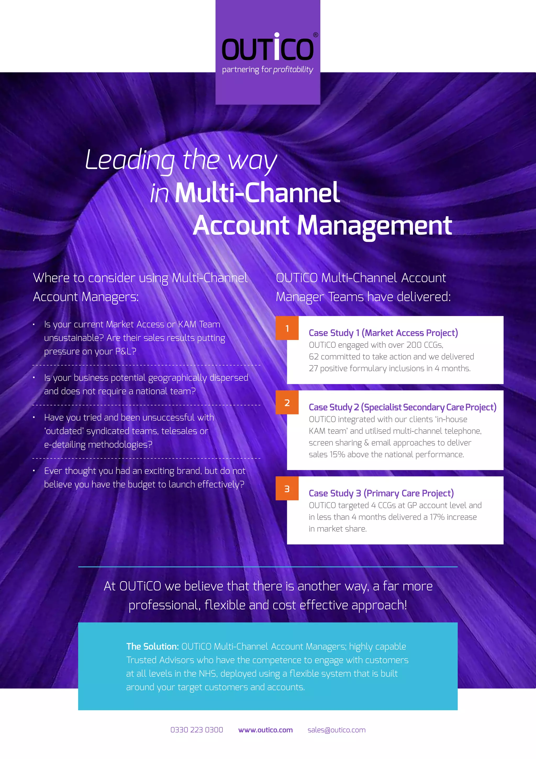 OUTiCO Multi-Channel Account Manager Flyer Oct 2015 v2 | PDF