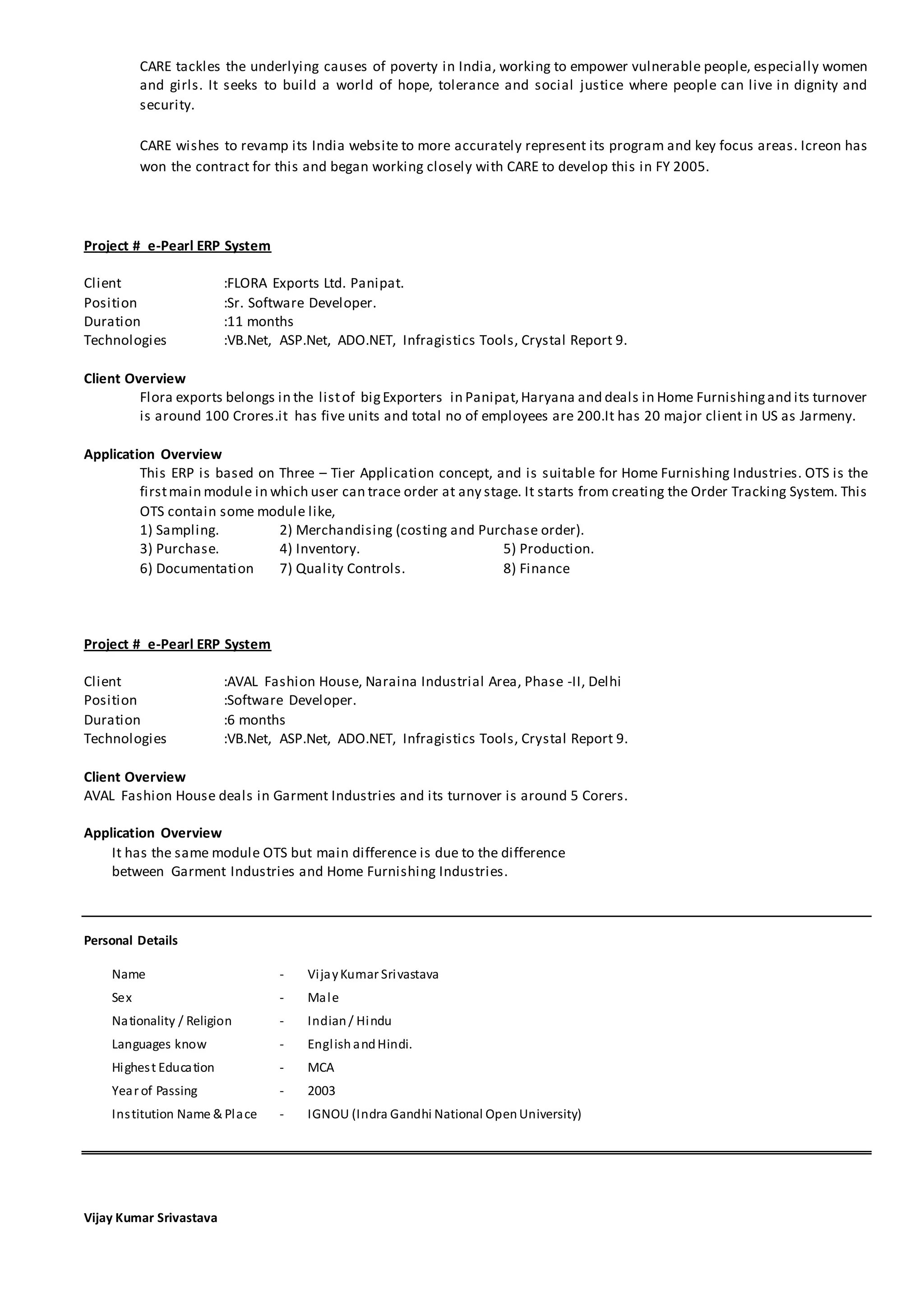 Resume_Vijay | DOCX | Computer Software and Applications | Computing