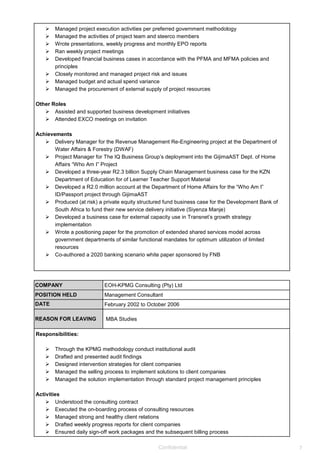 cv_LUMKILE MKWALO_2016 | PDF