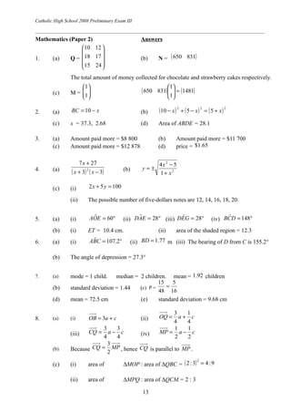 Catholic High Emath Paper2_printed | PDF