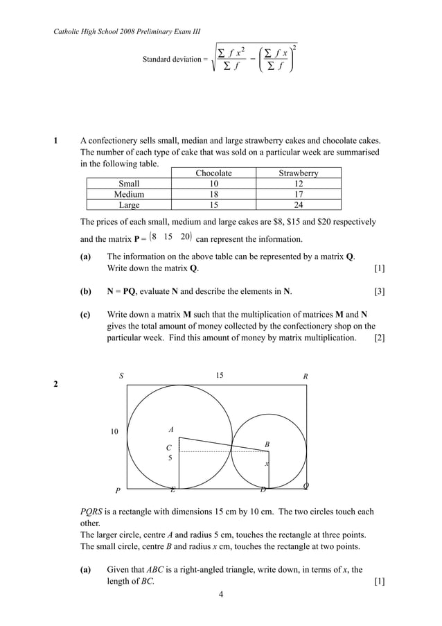 Catholic High Emath Paper2_printed | PDF