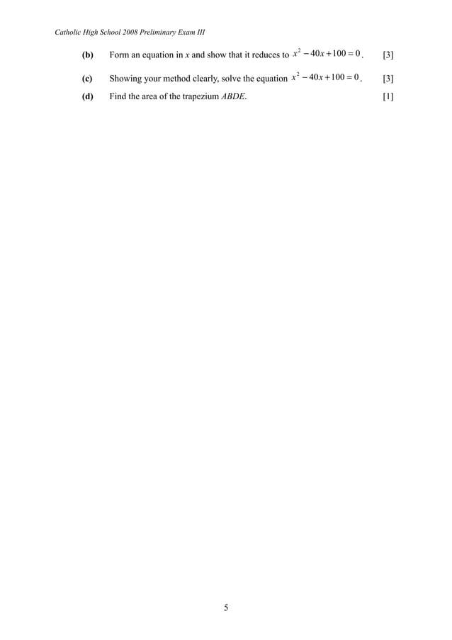Catholic High Emath Paper2_printed | PDF