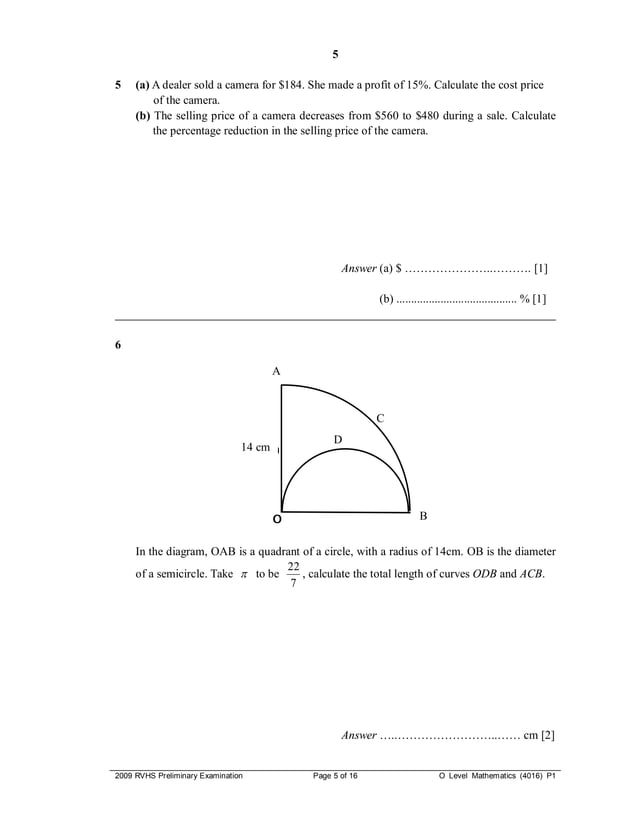 River Valley Emath Paper1_printed | PDF