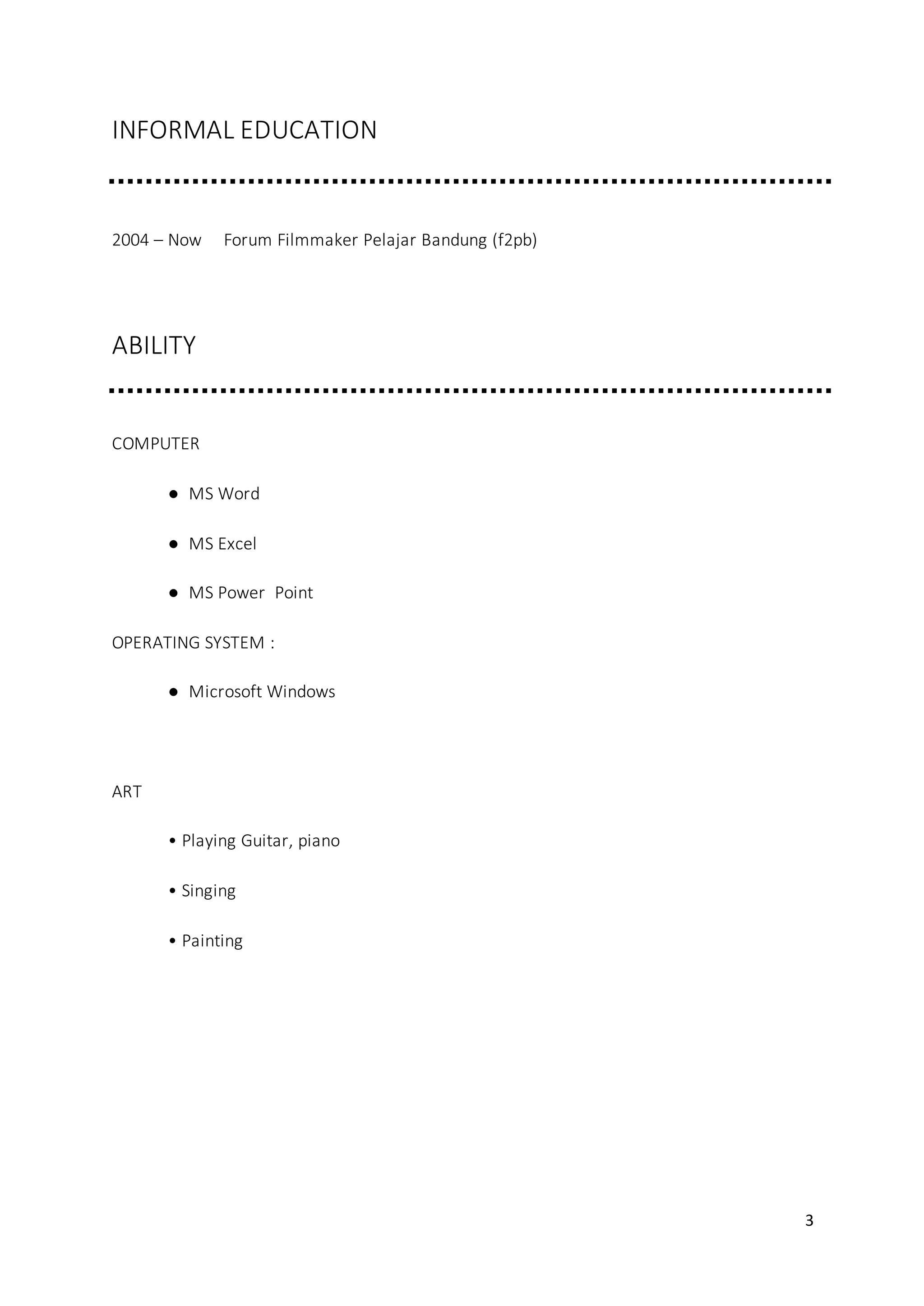 CV Vindy Astriyanti | DOCX