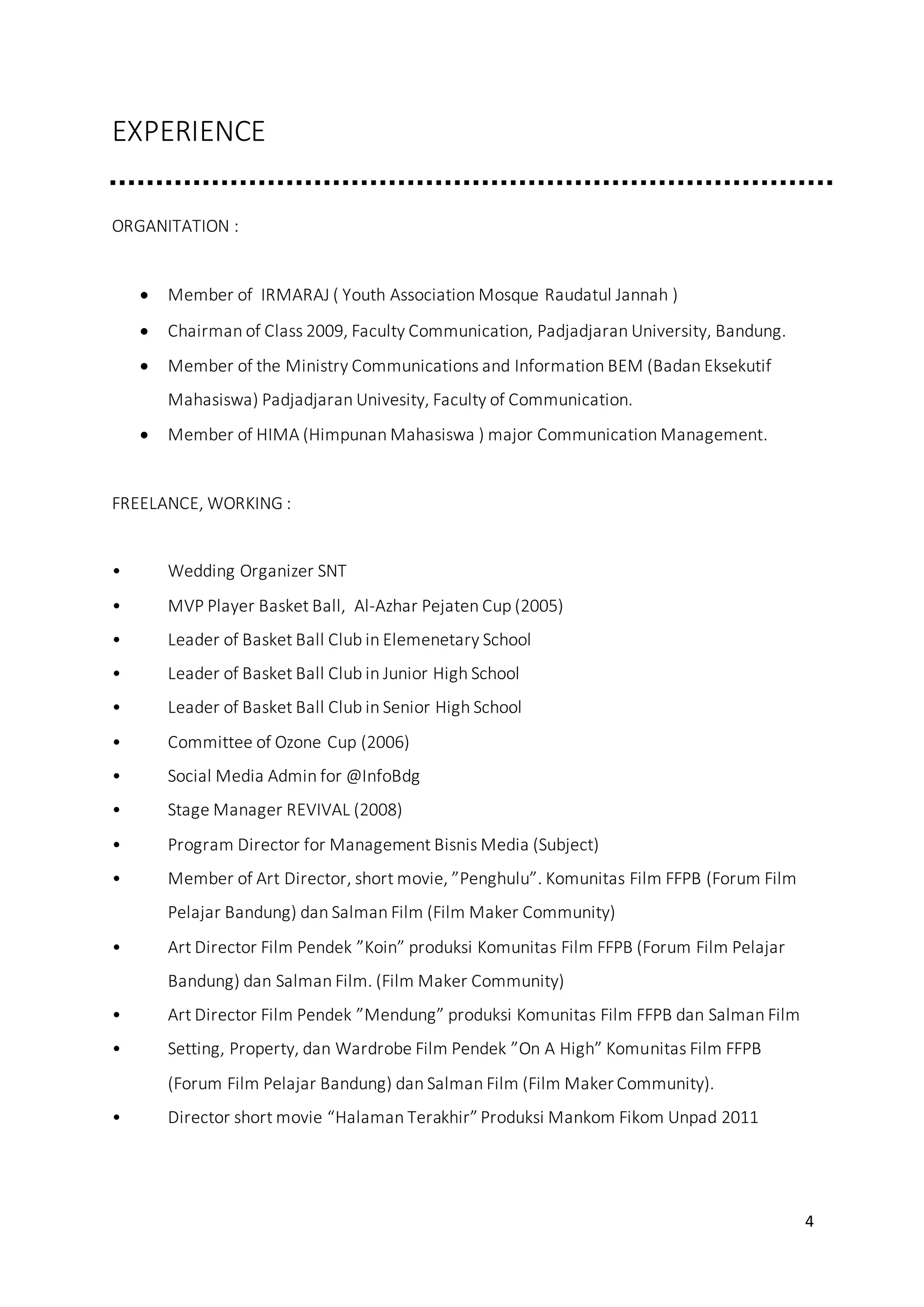 CV Vindy Astriyanti | DOCX