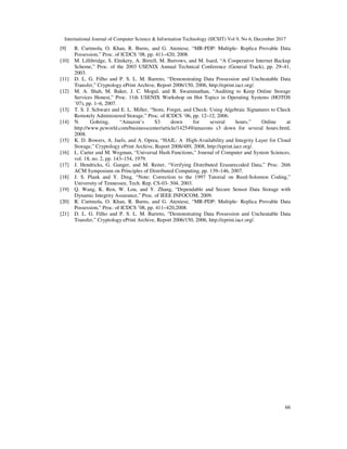 DISTRIBUTED SCHEME TO AUTHENTICATE DATA STORAGE SECURITY IN CLOUD COMPUTING | PDF