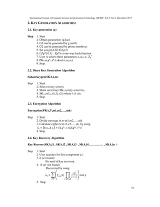DISTRIBUTED SCHEME TO AUTHENTICATE DATA STORAGE SECURITY IN CLOUD ...