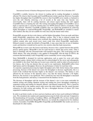 PERFORMANCE EVALUATION OF SQL AND NOSQL DATABASE MANAGEMENT SYSTEMS IN ...