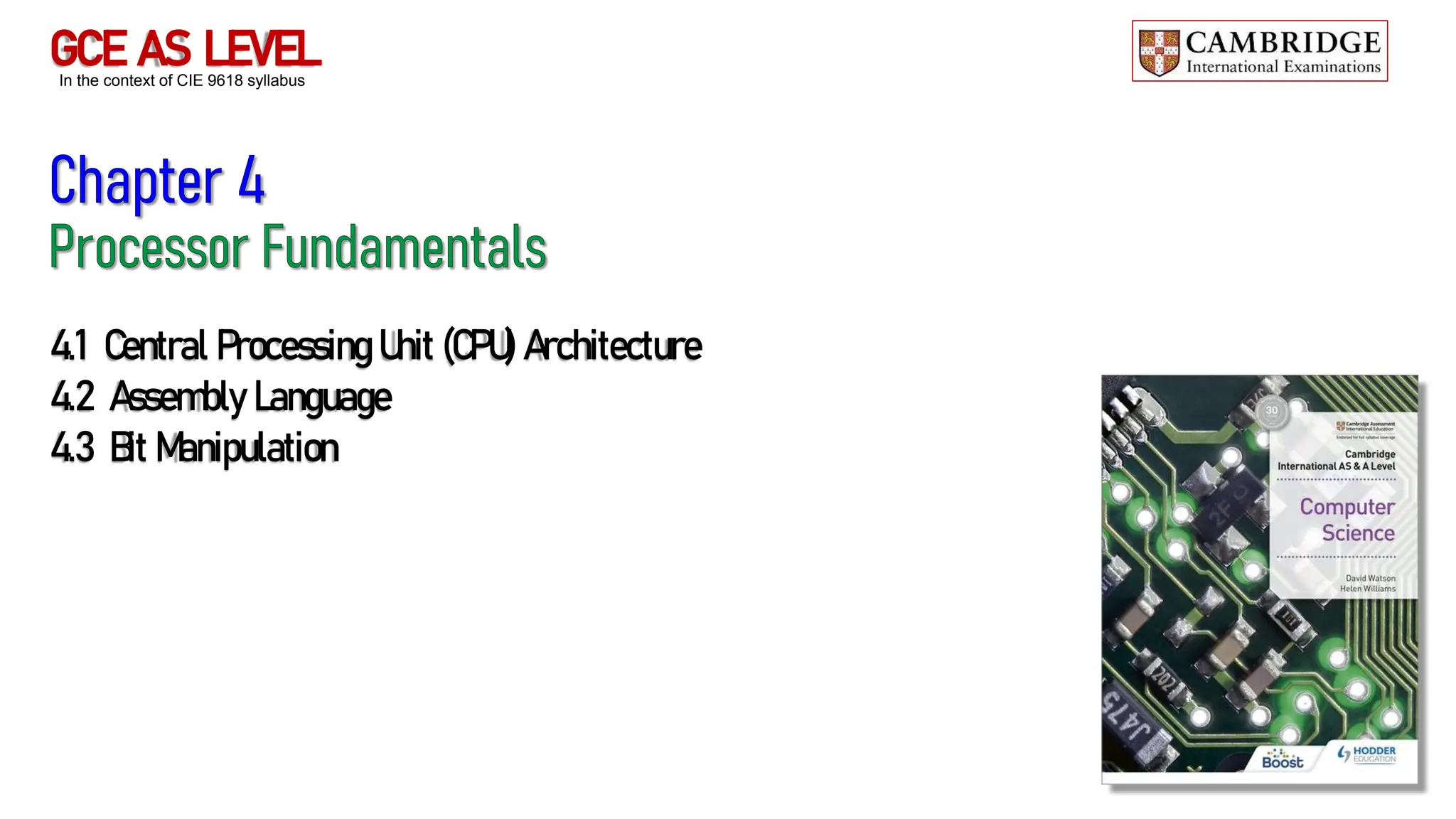 AS & A Level Computer Science Chapter 4 Presentation | PDF