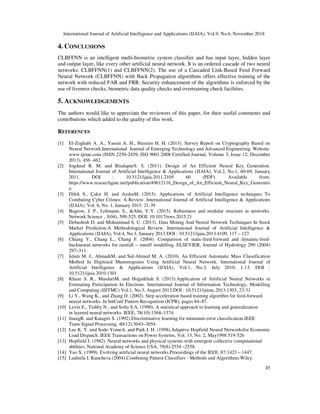NETWORK LEARNING AND TRAINING OF A CASCADED LINK-BASED FEED FORWARD NEURAL NETWORK (CLBFFNN) IN ...