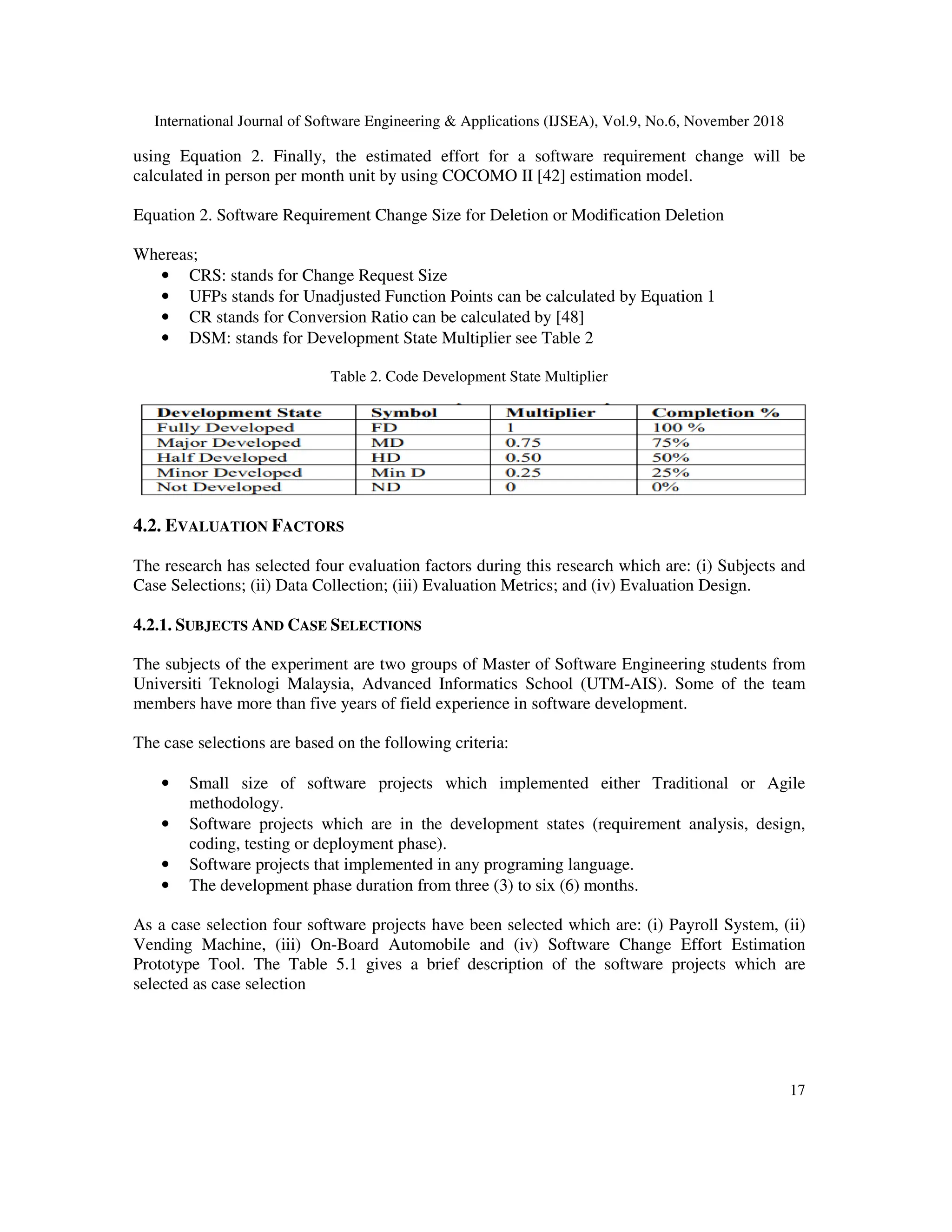 A Novel Effort Estimation Model for Software Requirement Changes During ...