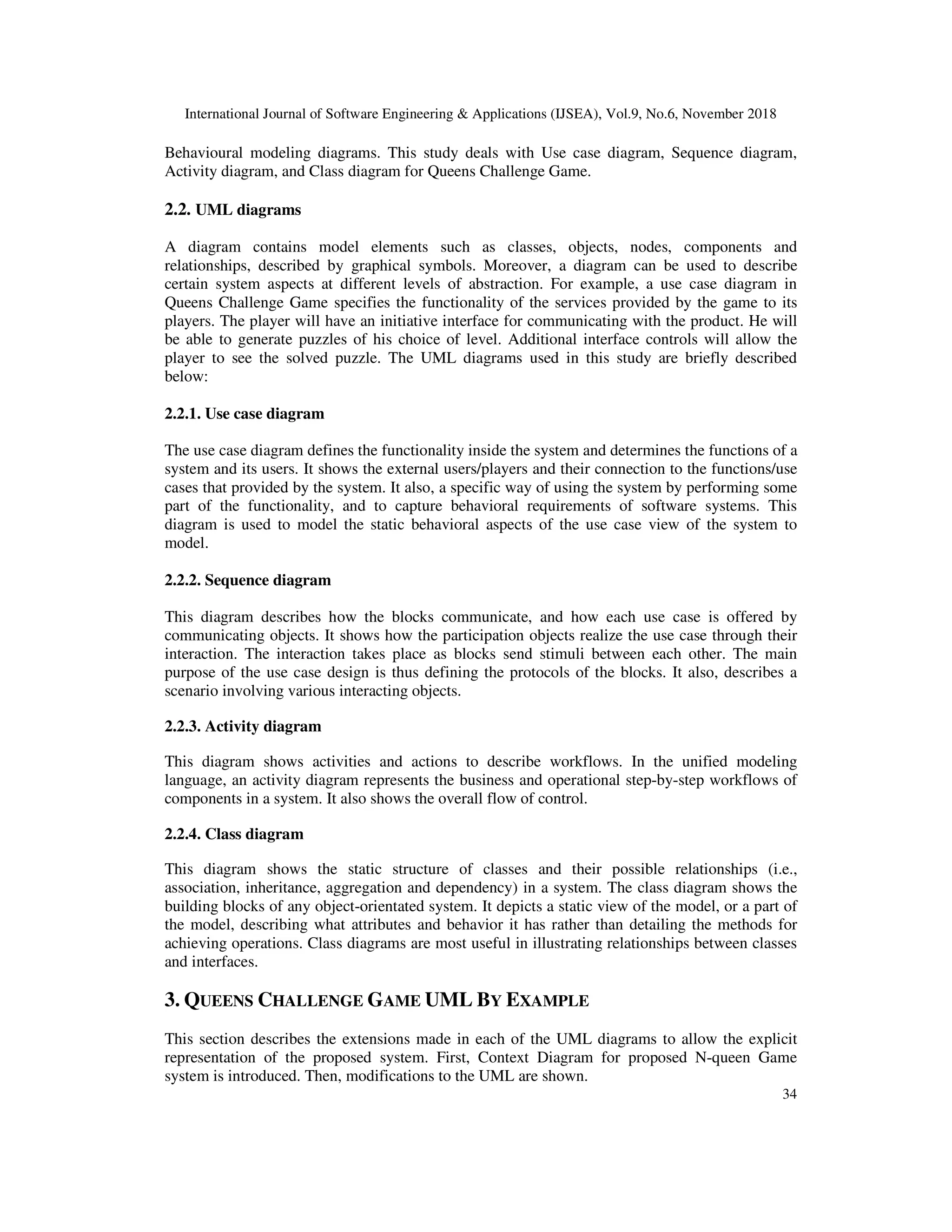Generic Modelling Using Uml Extensions for Queens Challenge Puzzle Game ...