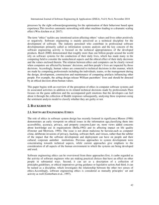 INVESTIGATING GAME DEVELOPERS’ GUILT EMOTIONS USING SENTIMENT ANALYSIS ...