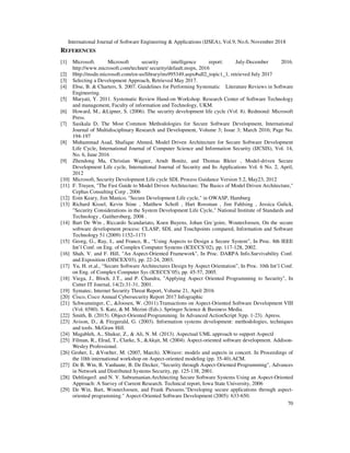 SECURING SOFTWARE DEVELOPMENT STAGES USING ASPECT-ORIENTATION CONCEPTS | PDF