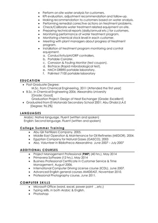 Medhat Saeed CV 20-01-15 | PDF