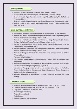 New CV Abhishek Tiwari | PDF