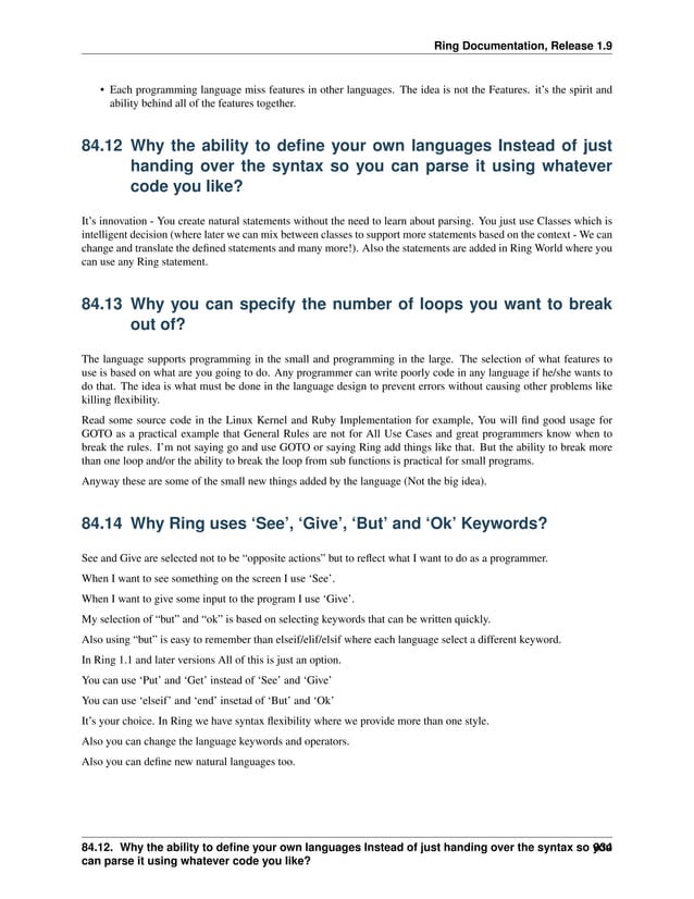 The Ring programming language version 1.9 book - Part 97 of 210 | PDF