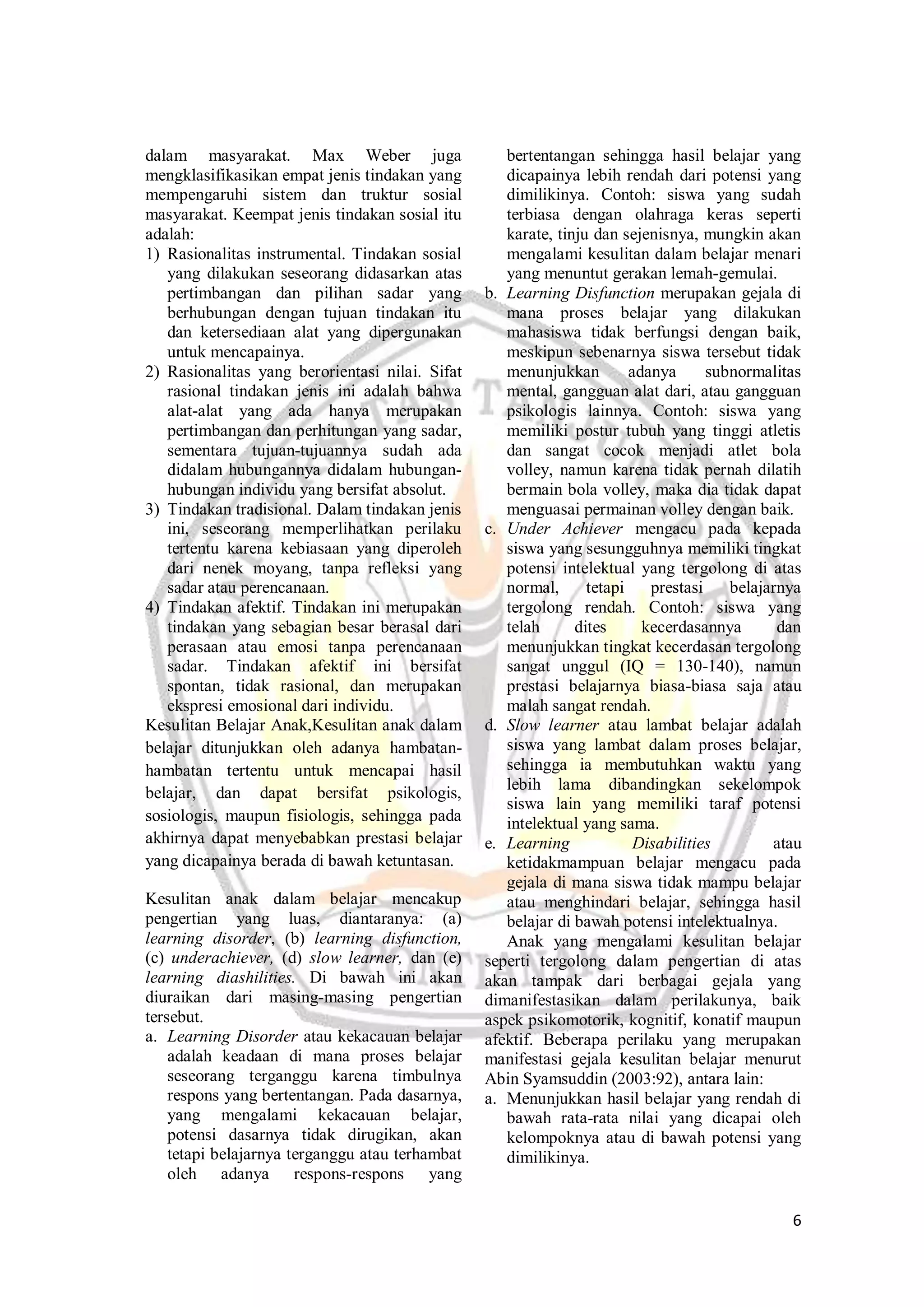 POLA ASUH ORANG TUA TERHADAP PERILAKU SOSIAL ANAK REMAJA DI DESA ARANG LIMBUNG KECAMATAN SUNGAI ...