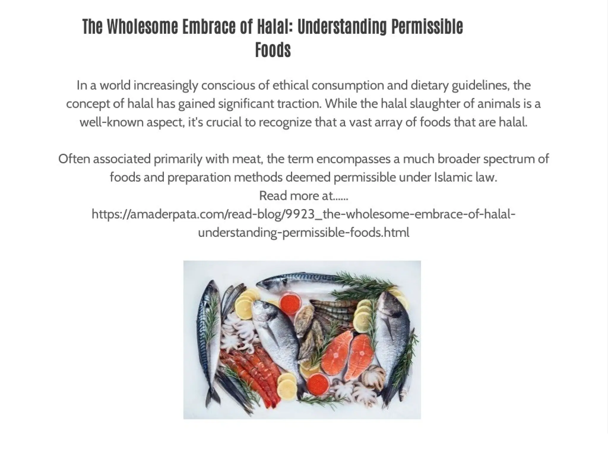 The Wholesome Embrace of Halal: Understanding Permissible Foods | PPT